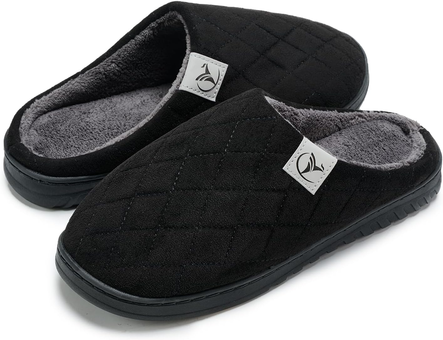 Amazon.com | welltree Men's Slippers Memory Foam Slippes with Warm ...