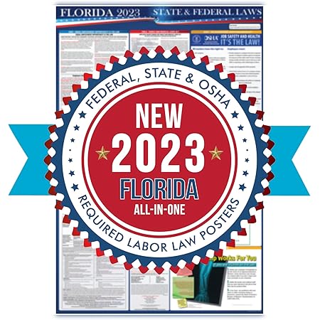 Amazon.com : 2023 Florida/Federal Combination Labor Law Posters (New ...