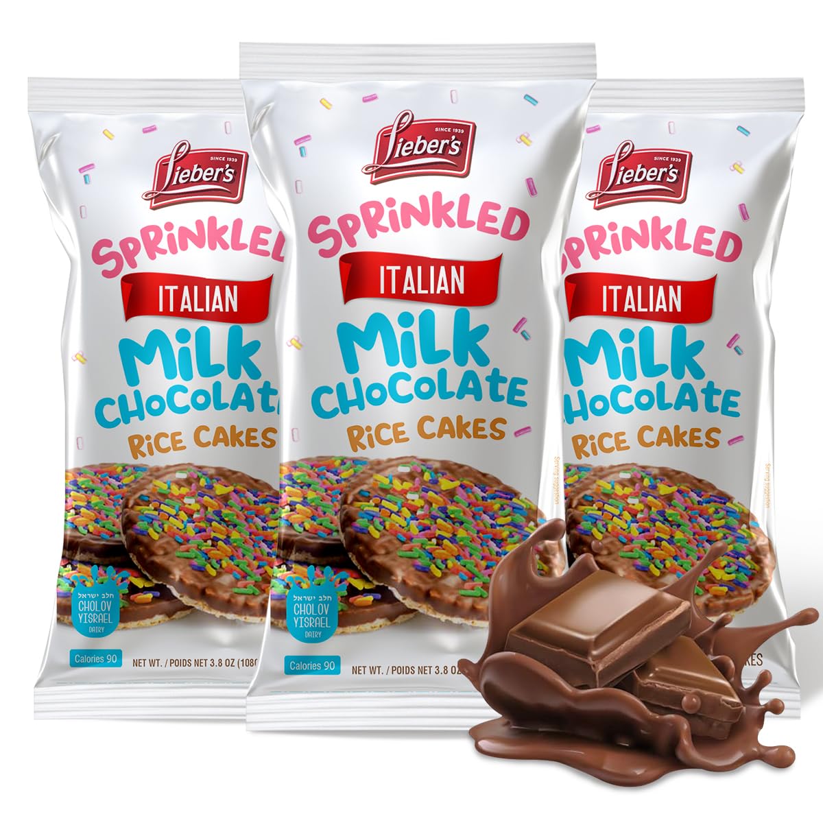Snapklik.com : LIEBERS Sprinkled Topped Milk Chocolate Rice Cakes ...