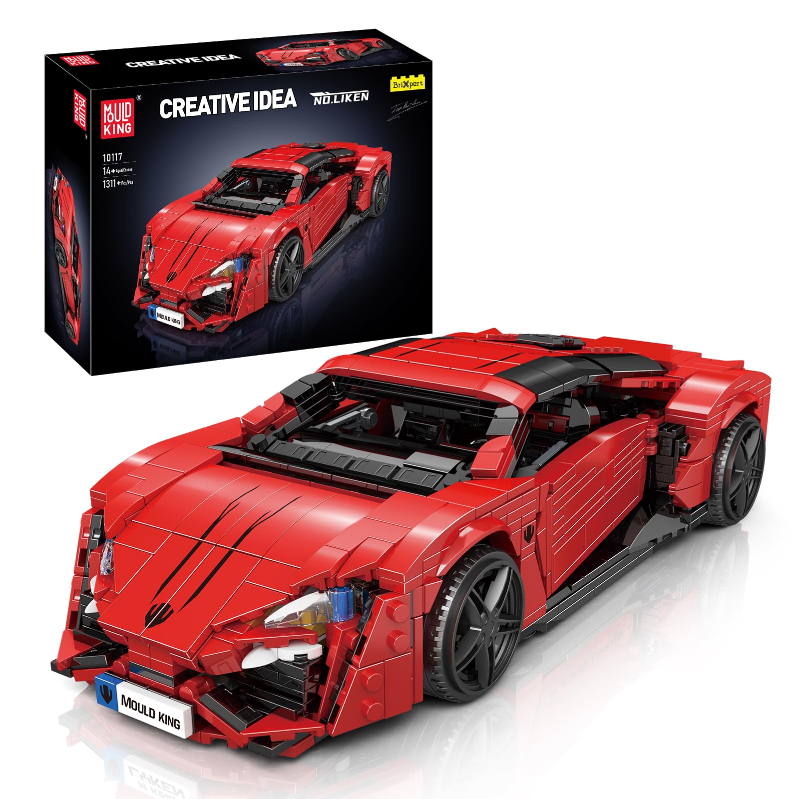 Mould King 10117 Technik MOC Super Sports Model Building Blocks Kit ...