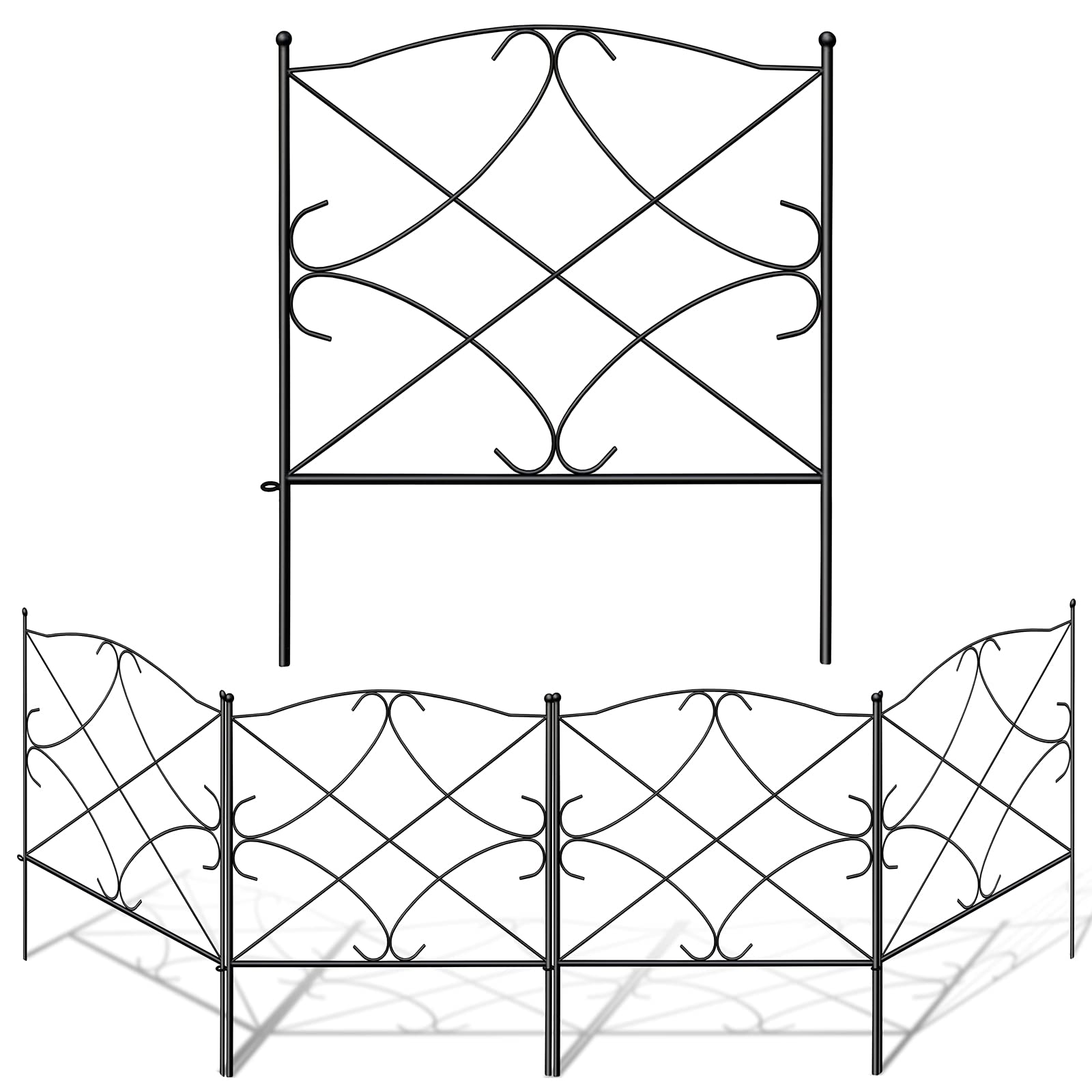 Wire Zone Border Picket Fence Garden