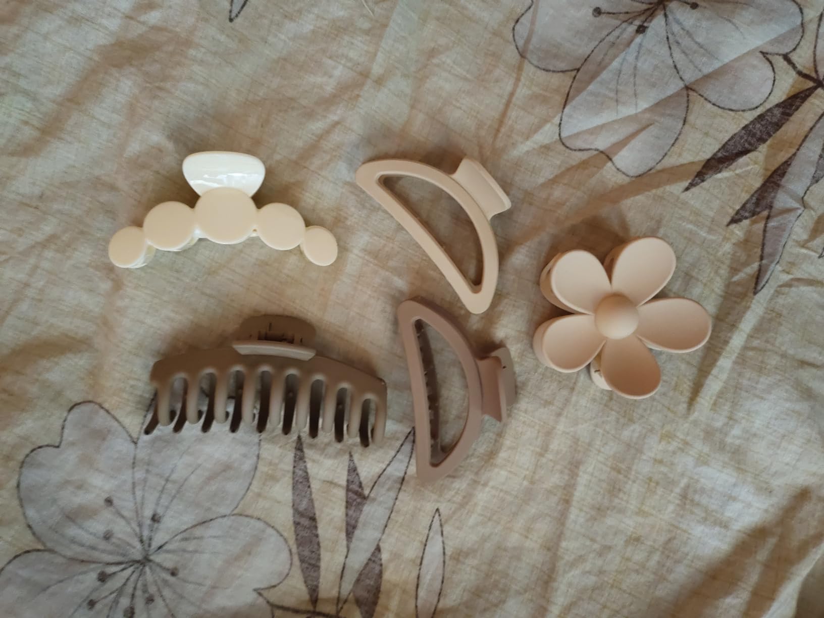 wolpin Hair Clutcher (Pack Of 5 Pcs) Hair Clips For Women Fashion ...