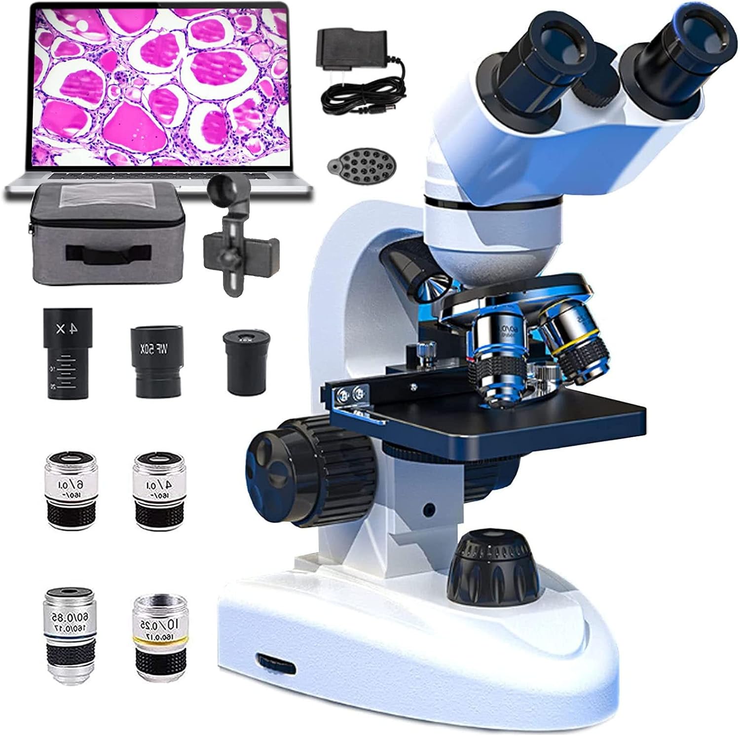 Microscopio Compuesto Binocular con Ocular ElectróNico, 6000x/10000x ...