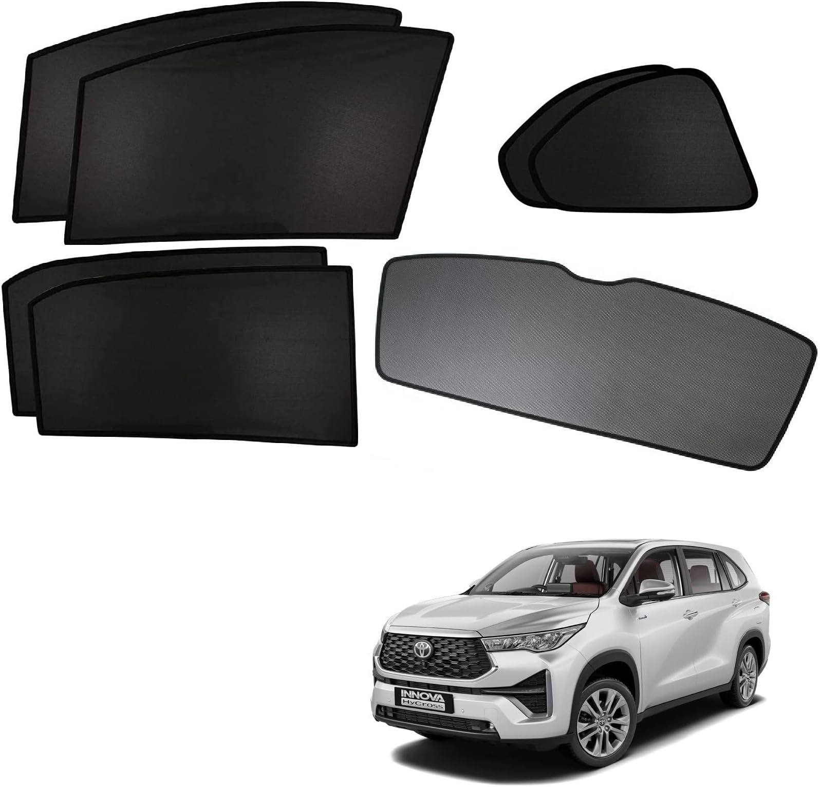 Auto Addict Fix with Dicky Car Window Sunshades Non Magnetic (Side ...