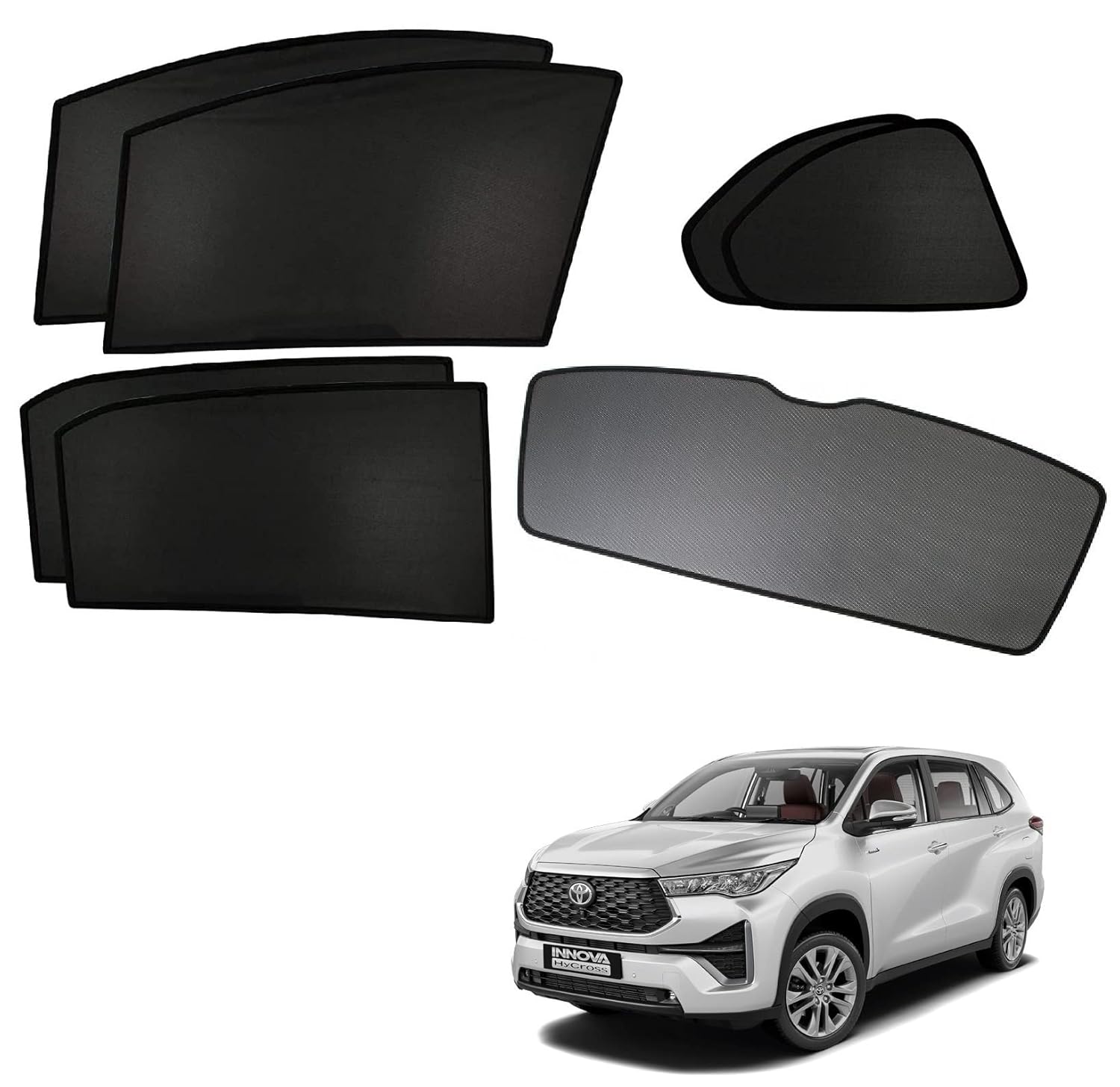 Auto Addict Fix with Dicky Car Window Sunshades Non Magnetic (Side ...