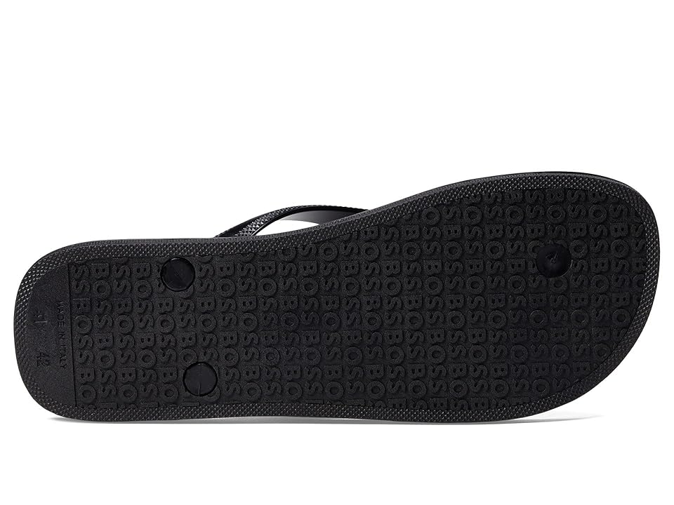 Boss Tracy Bold Logo Light Weight Vinyl Flip-Flop (Black Midnight) Men ...