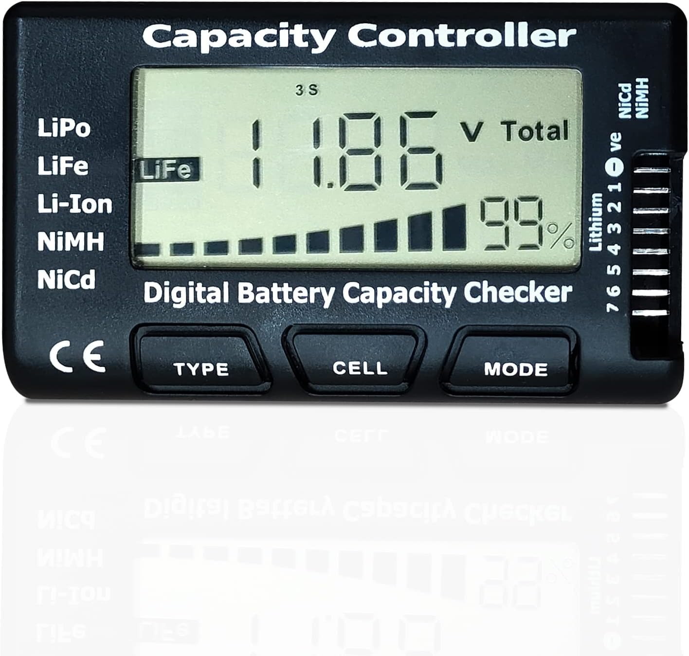 SUPULSE Digital Battery Capacity Checker Battery Tester Controller ...