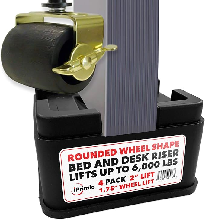 Amazon.com: iPrimio Stackable Furniture Risers, Fits Caster Wheels ...