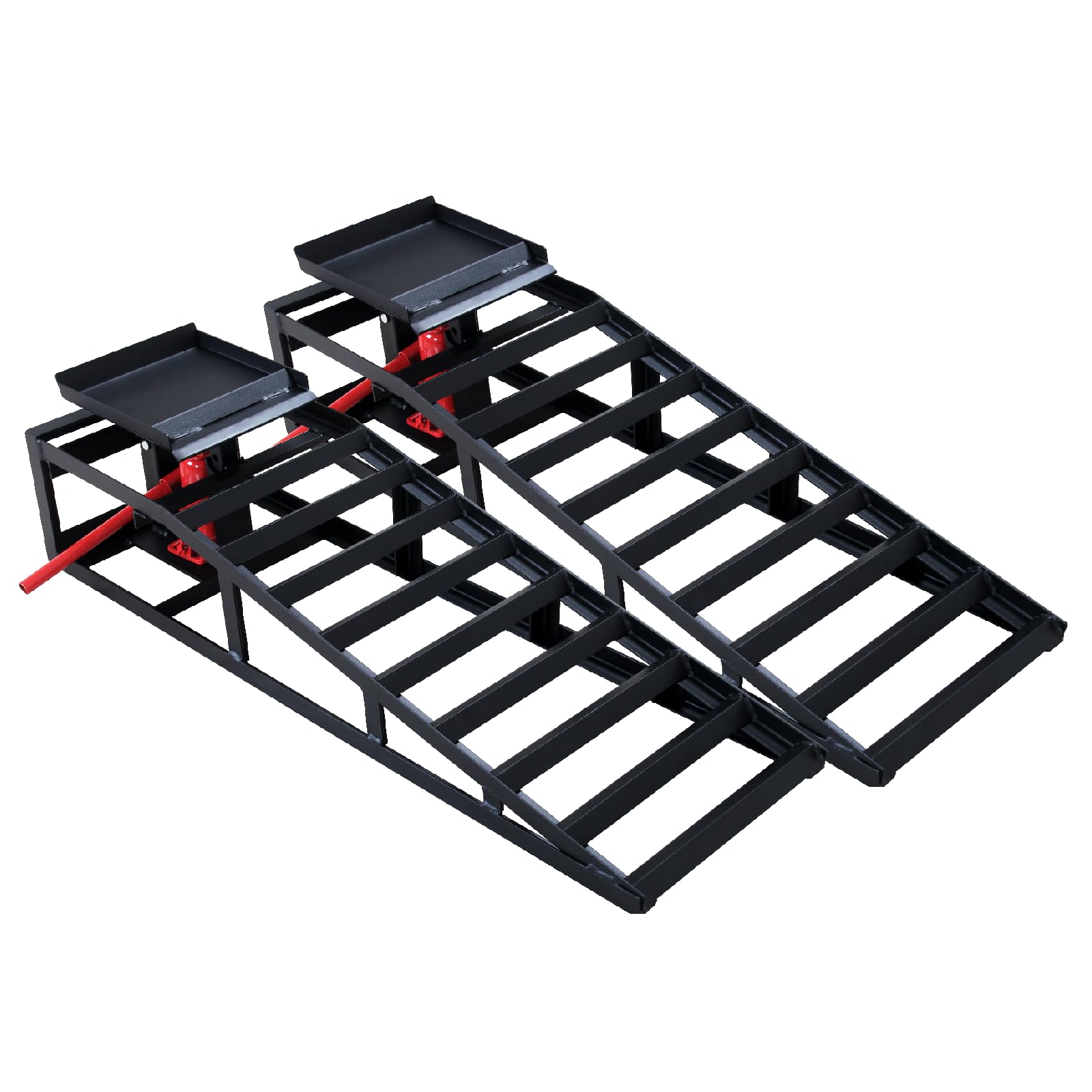 Amazon.com: 2 Pack Hydraulic Car Ramps 5T 11000lbs, Car Lift Service ...