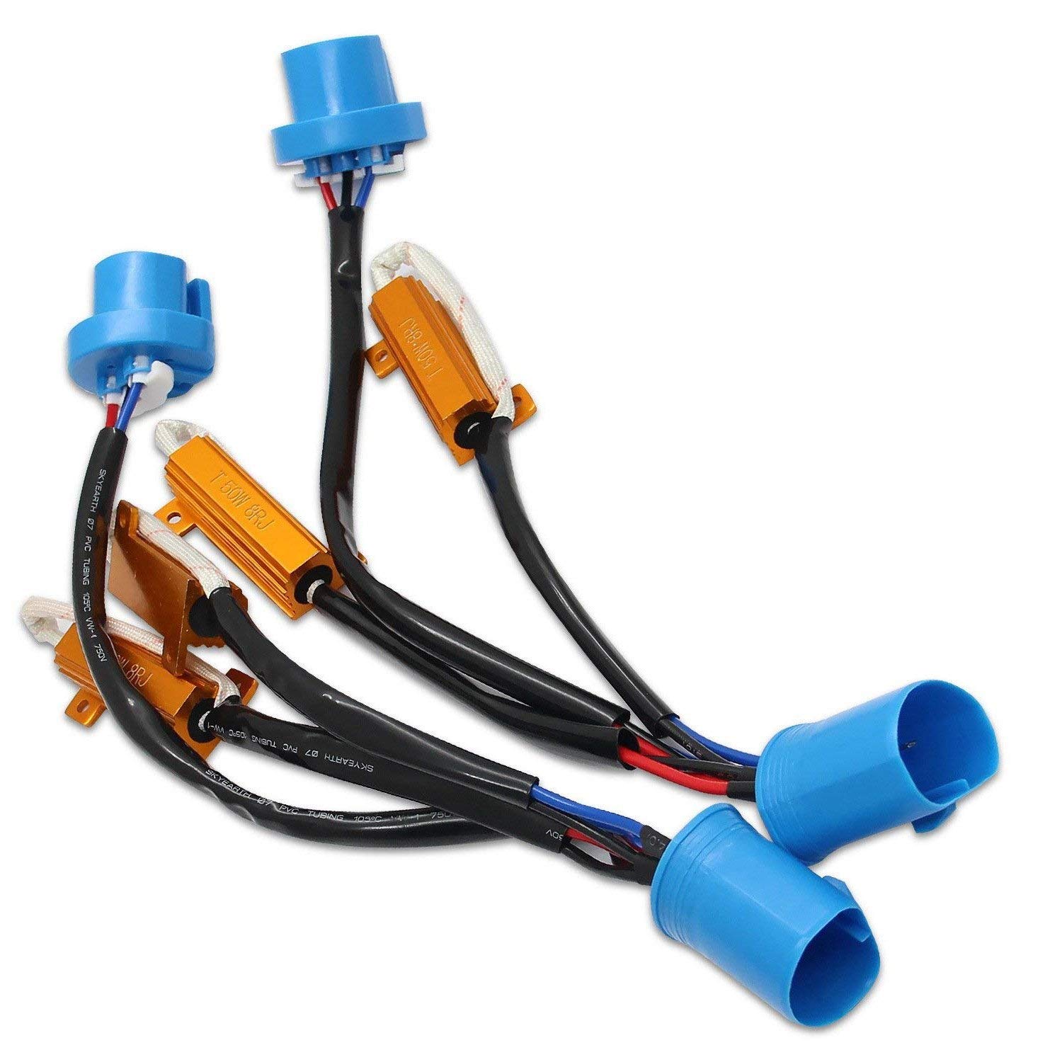 SEALIGHT 9007/HB5/9004 LED Resistor Kit Relay Harness Adapter Anti ...