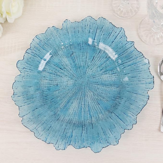 Amazon.com | Efavormart 6 Pack Transparent Dusty Blue Round Reef ...