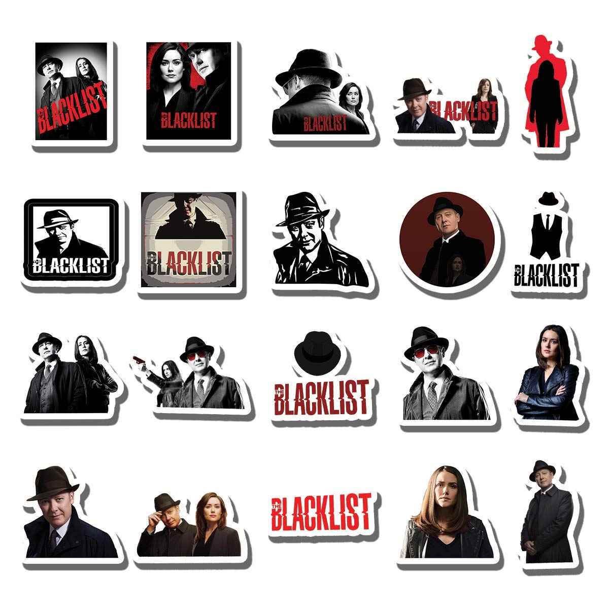 Amazon.com: 20 PCS Stickers Pack The Aesthetic Blacklist Vinyl Colorful ...