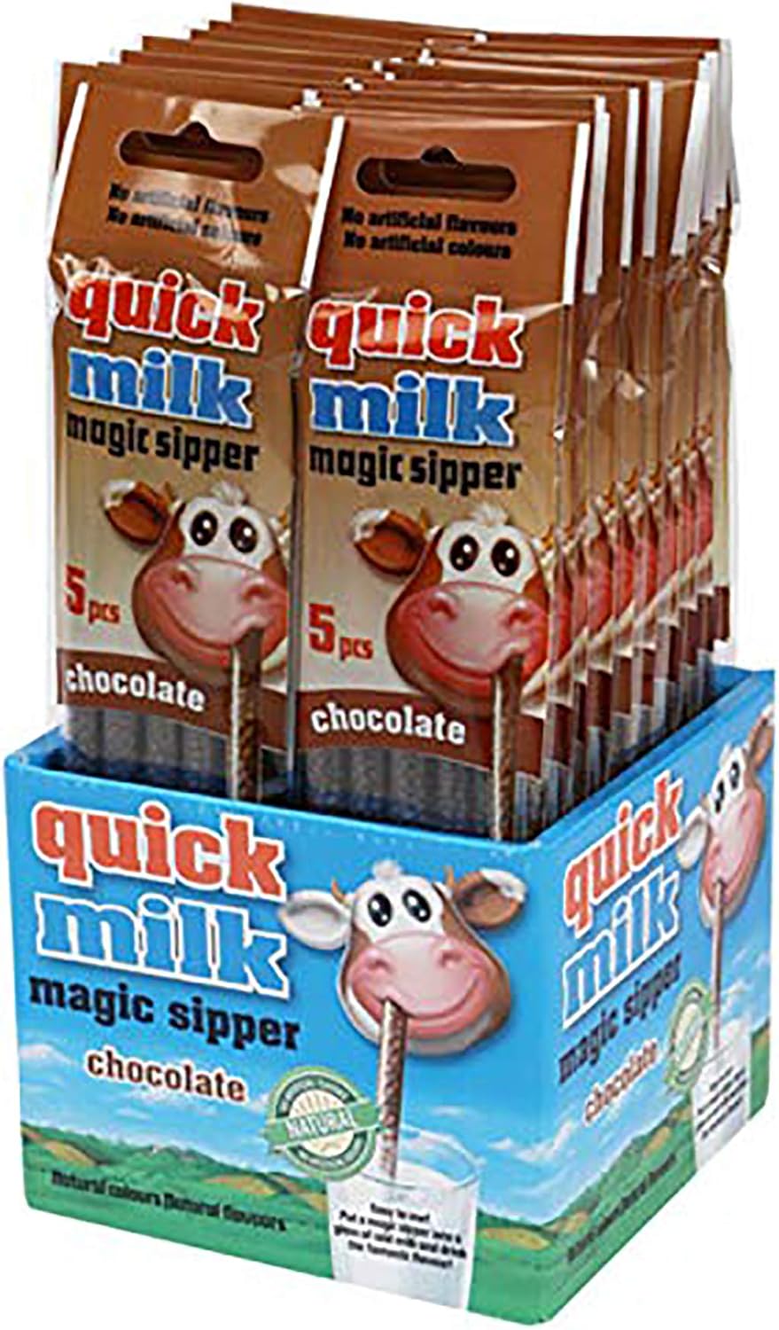 Quick Milk x 1 Master Case - Chocolate Magic Sipper Straws - Imported ...