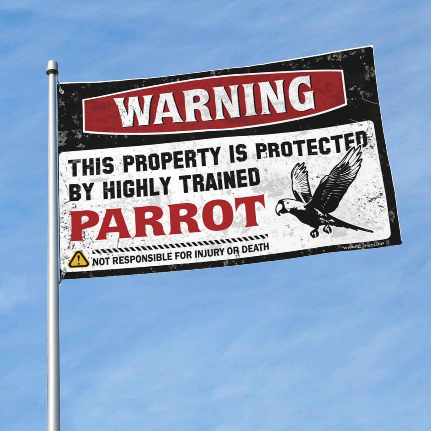Amazon.com : Cool Garden Flag Warning This Property Is Protected By A ...
