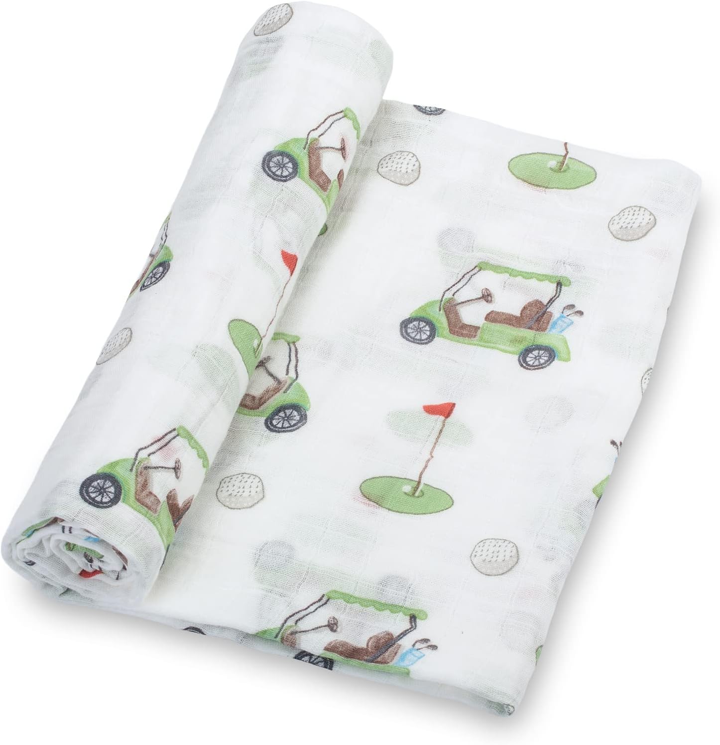 Amazon.com: Mud Pie Baby Boy Sport Swaddle & Rattle Set, Golf : Baby