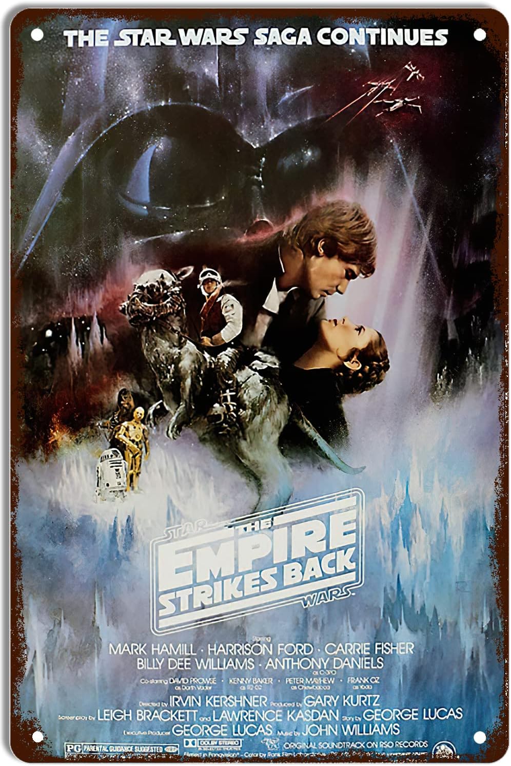 Amazon.com: Star Wars- The Empire Strikes Back Movies Poster Metal Sign ...