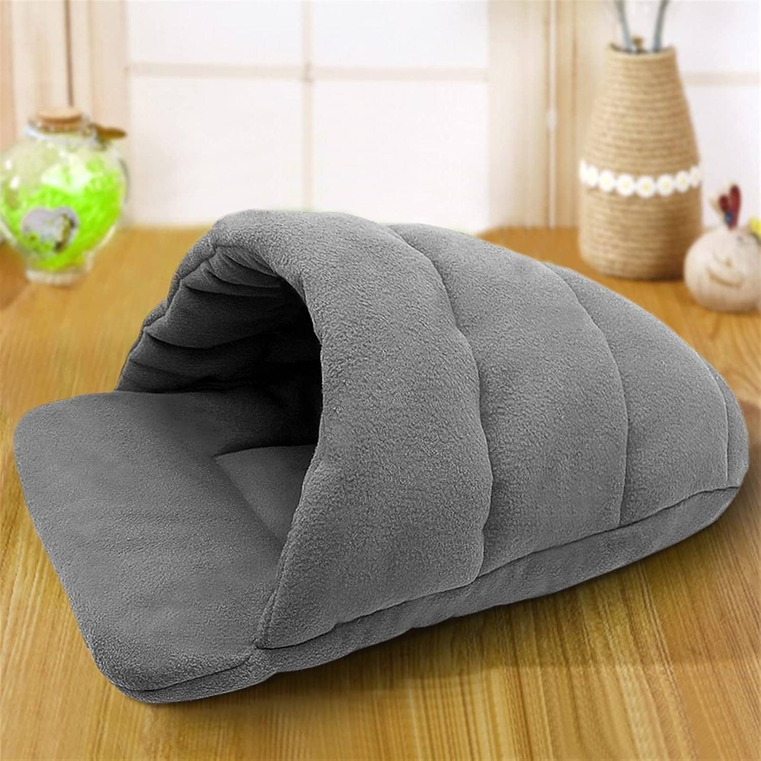 Amazon.com : ALLMRO Small Dog Bed Warm Cat Bed Cave House Slippers Beds ...