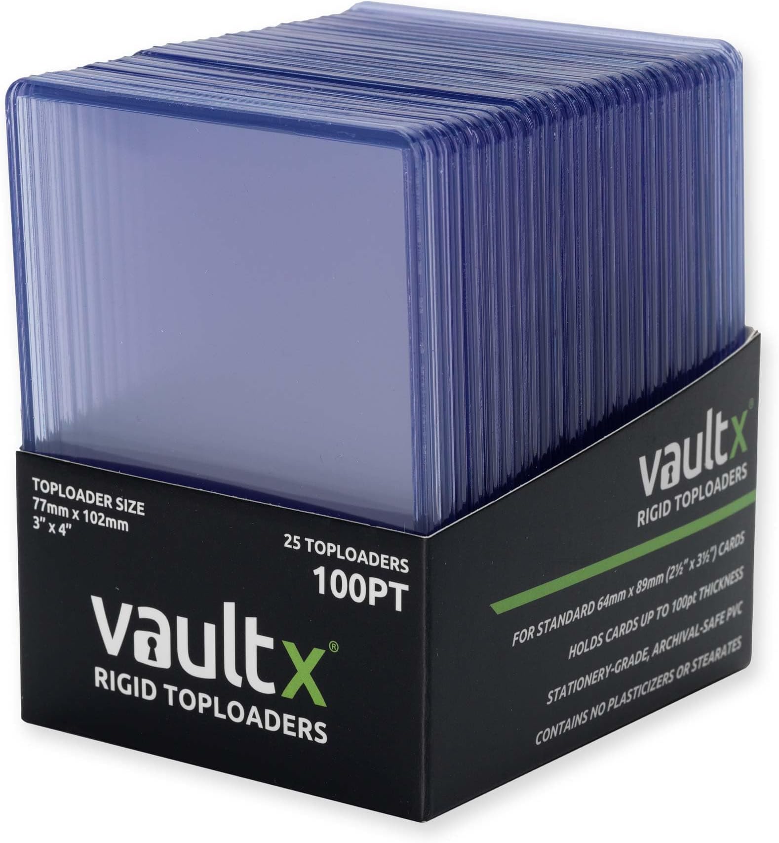 Amazon.com: Vault X Premium Extra Thick Seamless Toploaders 100pt - 3 ...