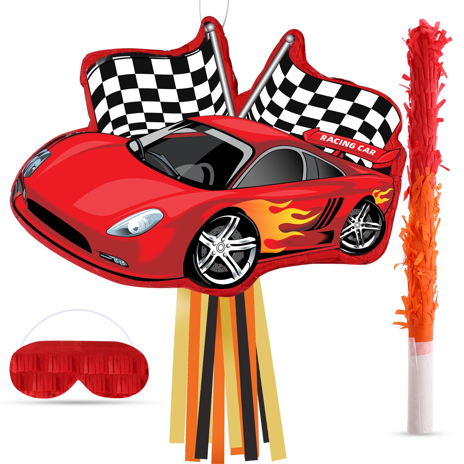 Amazon.com: Cars Piñata Race Car Piñata Supplies Racing Party Piñata ...