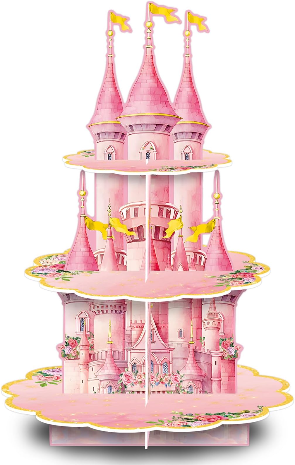 Amazon.com: Princess Birthday Party Decorations 3 Tier Cupcake Stand ...