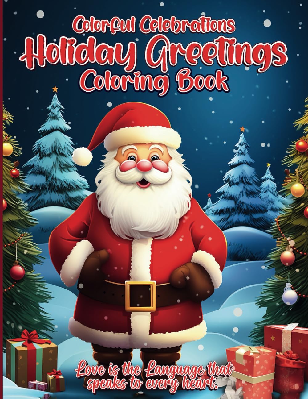 Amazon.com: Colorful Celebrations Holiday Greetings Coloring Book: Love ...