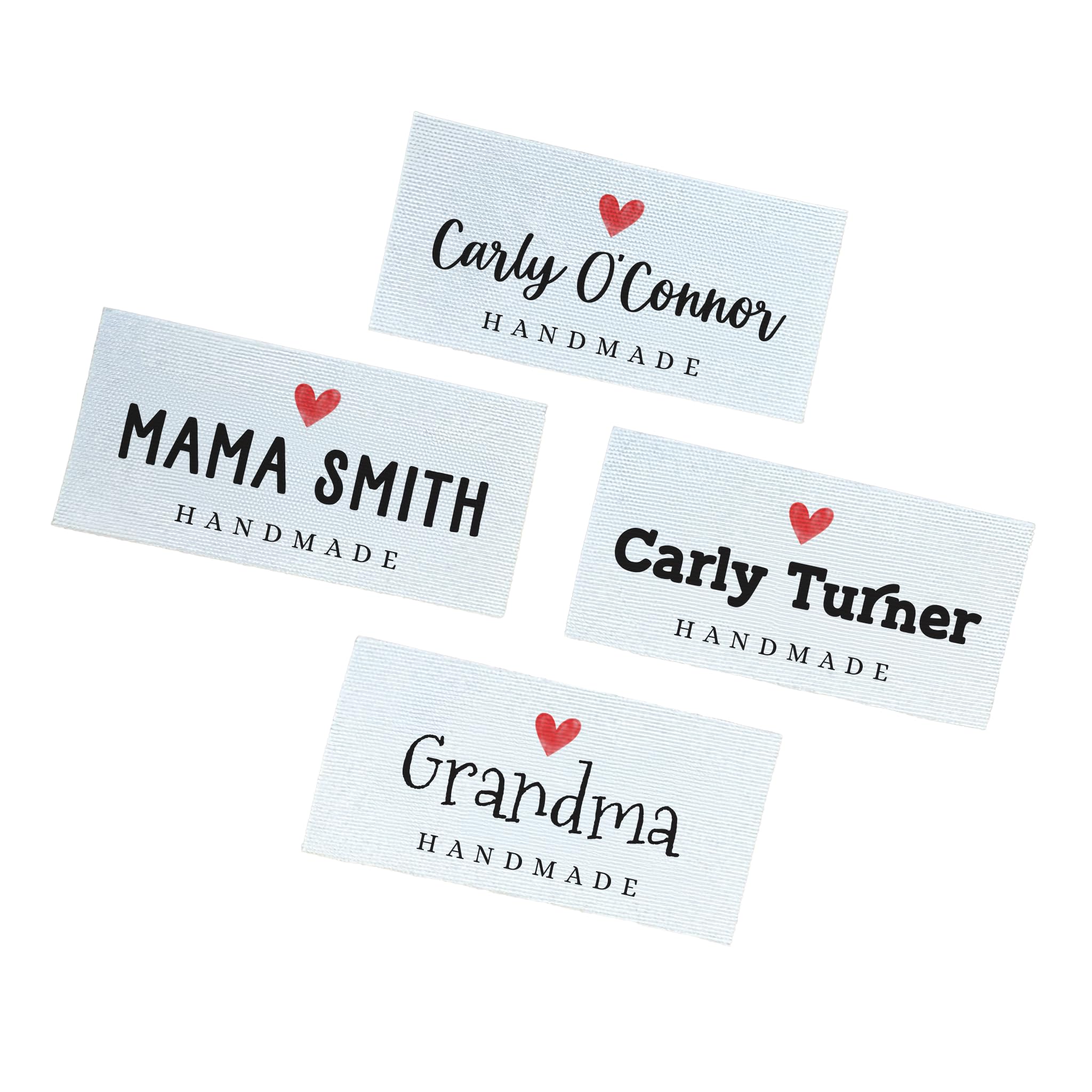 Amazon.com : Personalized Sewing Labels – Custom Cotton Fabric Tags, 1 ...
