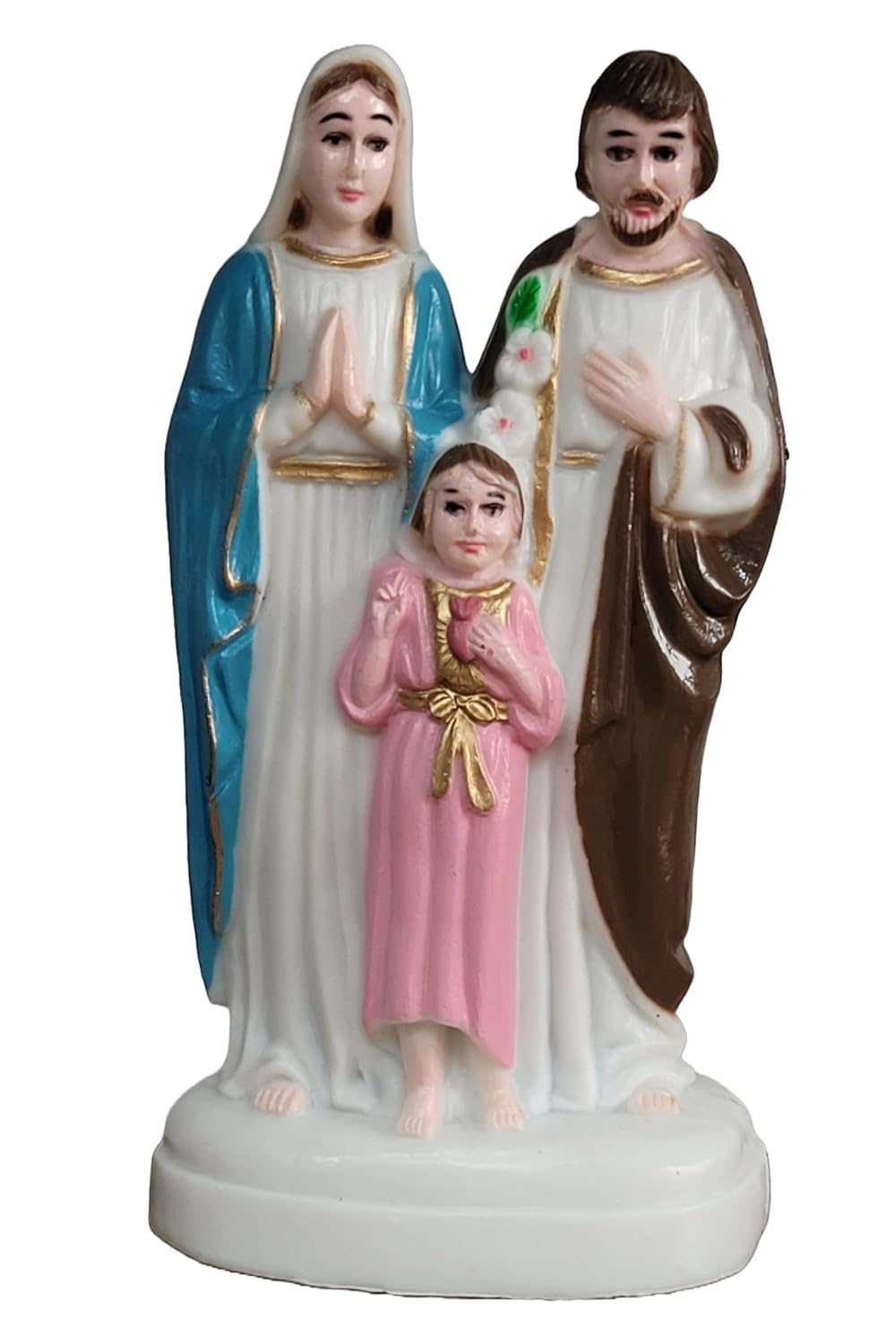 Buy Plastic Holy Family Statue for Altar - 12 cm | Small Holy Family ...