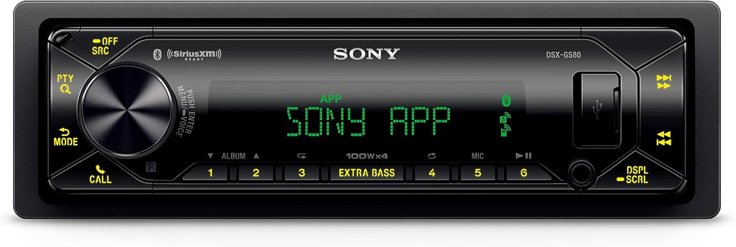 Sony DSX-GS80 GS Series High Power 45W X 4 Rms Digital Media Receiver ...
