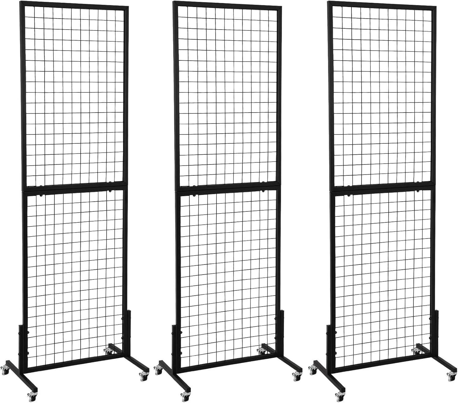 Amazon.com: OUDUCK 3 Packs 2' x 6' Grid Wall Panels Standing Wire Grid ...