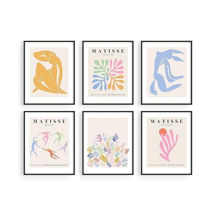 Buy Haus and Hues Matisse Poster Pack, Matisse Wall Art, Matisse Poster ...