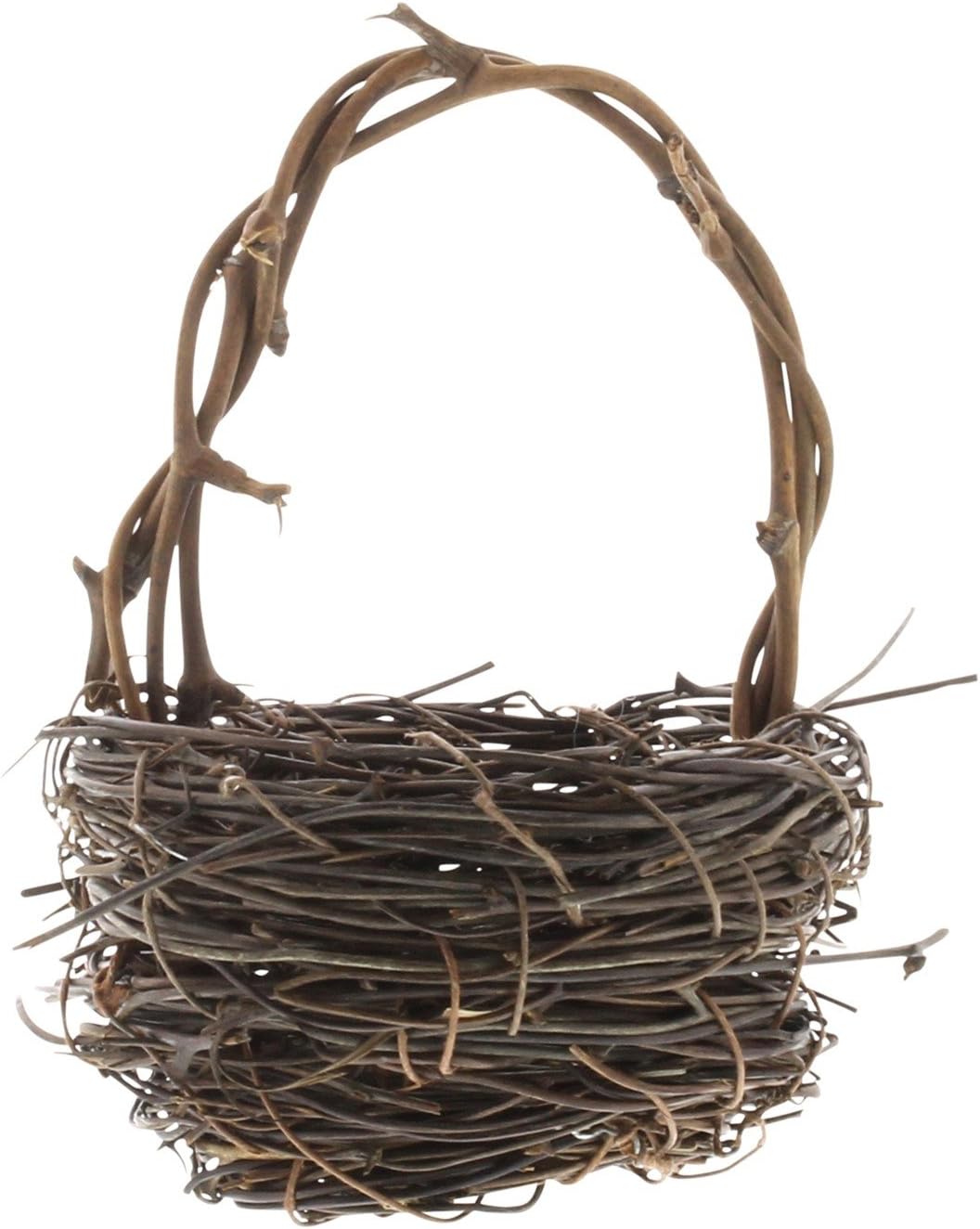 Amazon.com: MY SWANKY HOME Set 5 Rustic Twig Nest Baskets | Round ...