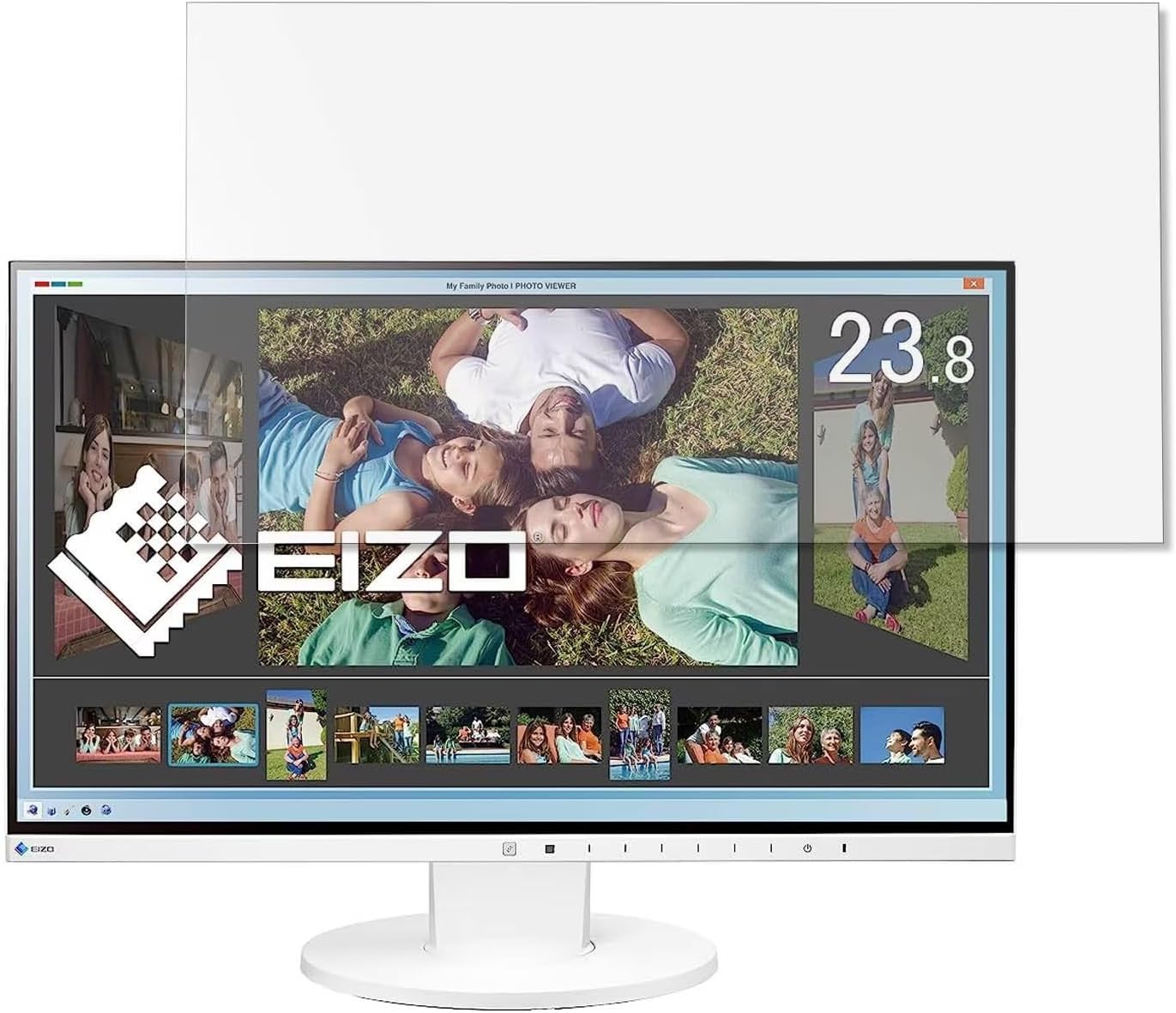 Amazon.co.jp: EIZO FlexScan EV2450-ZBK 23.8インチ 用のブルーライトカットフィルム [9H高硬度 ...