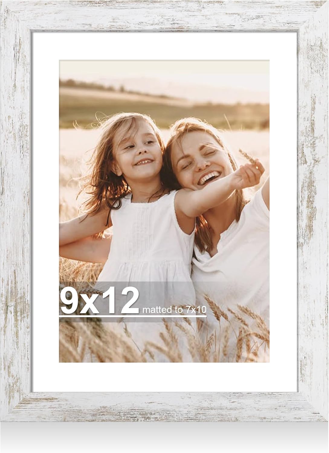 Amazon.com - Hongkee 9x12 Picture Frame with Glass, Display Pictures ...