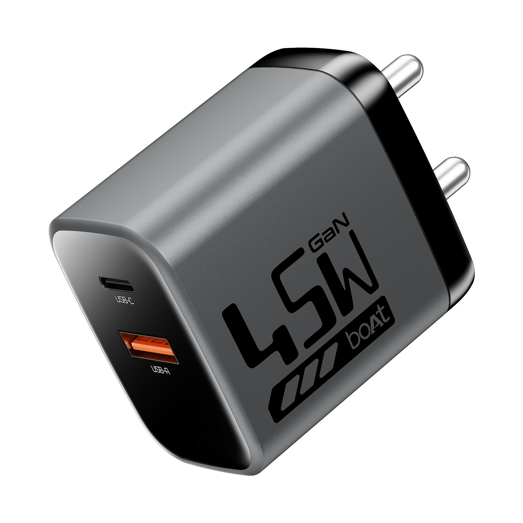 Boat 45w Gan Smartphone 2 Pin Charger 2 Output Ports | Desertcart INDIA