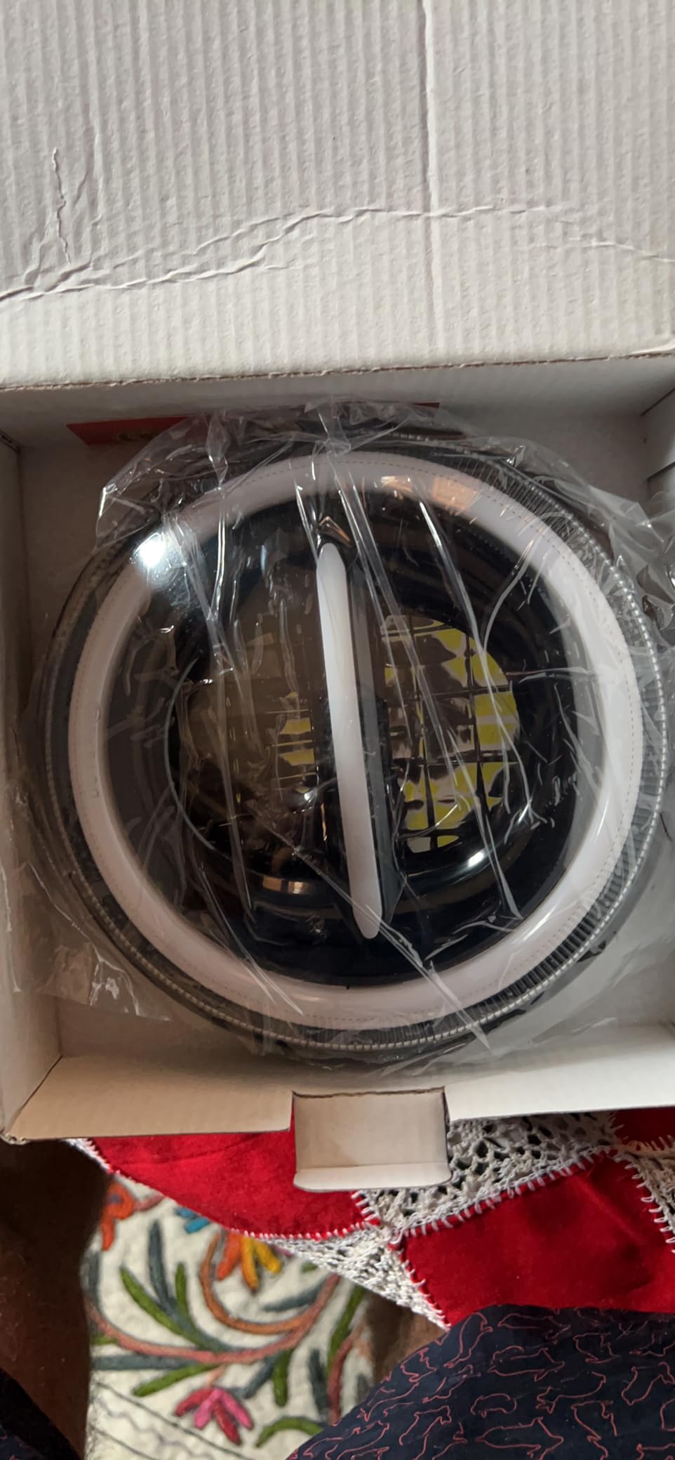 110W Round LED Operating Voltage 12V-80V, Minus/Boss Headlight Bullet ...