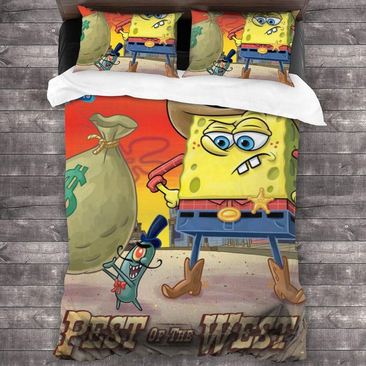 Amazon.com: William Steele Duvet Cover Queen Set 3 Pieces Spongebob ...