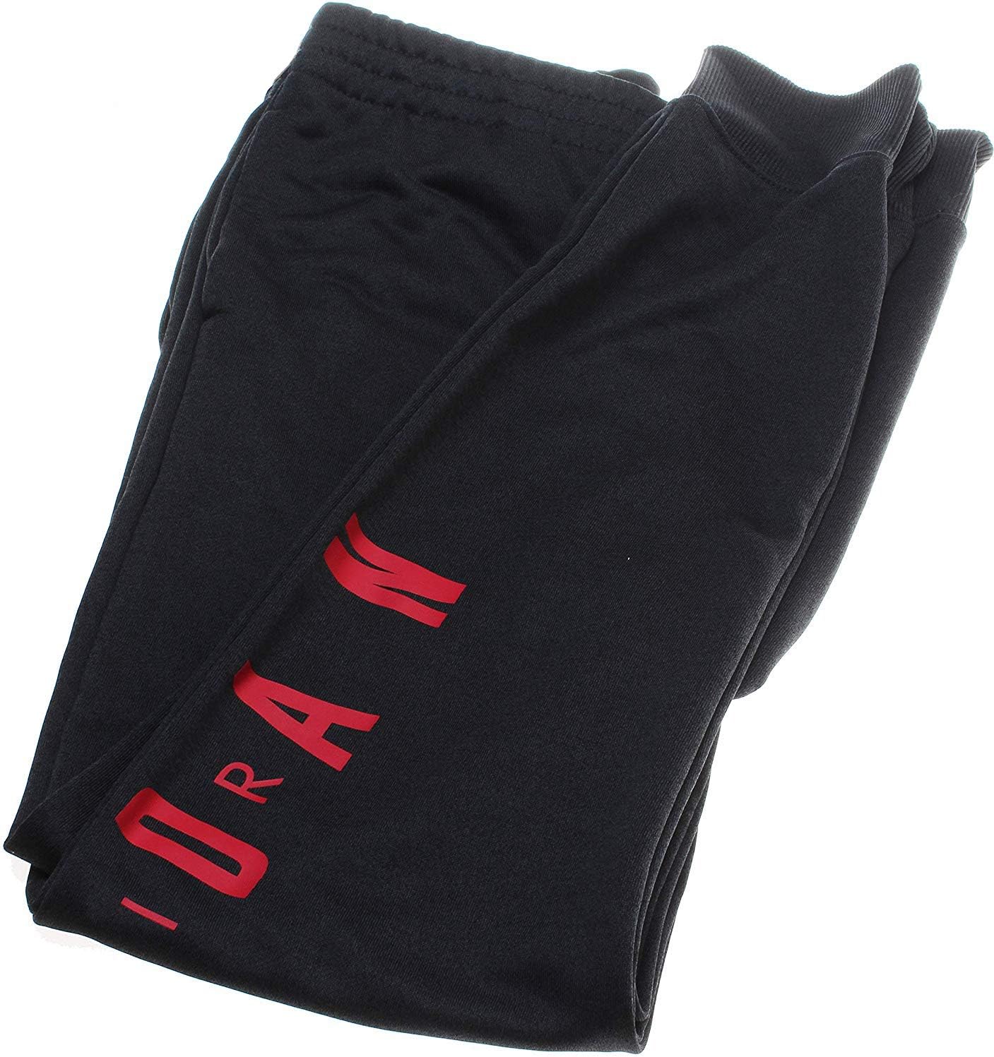 Amazon.com: Nike Jordan Air Logo Dri-FIT Joggers; Black/Red (Large ...