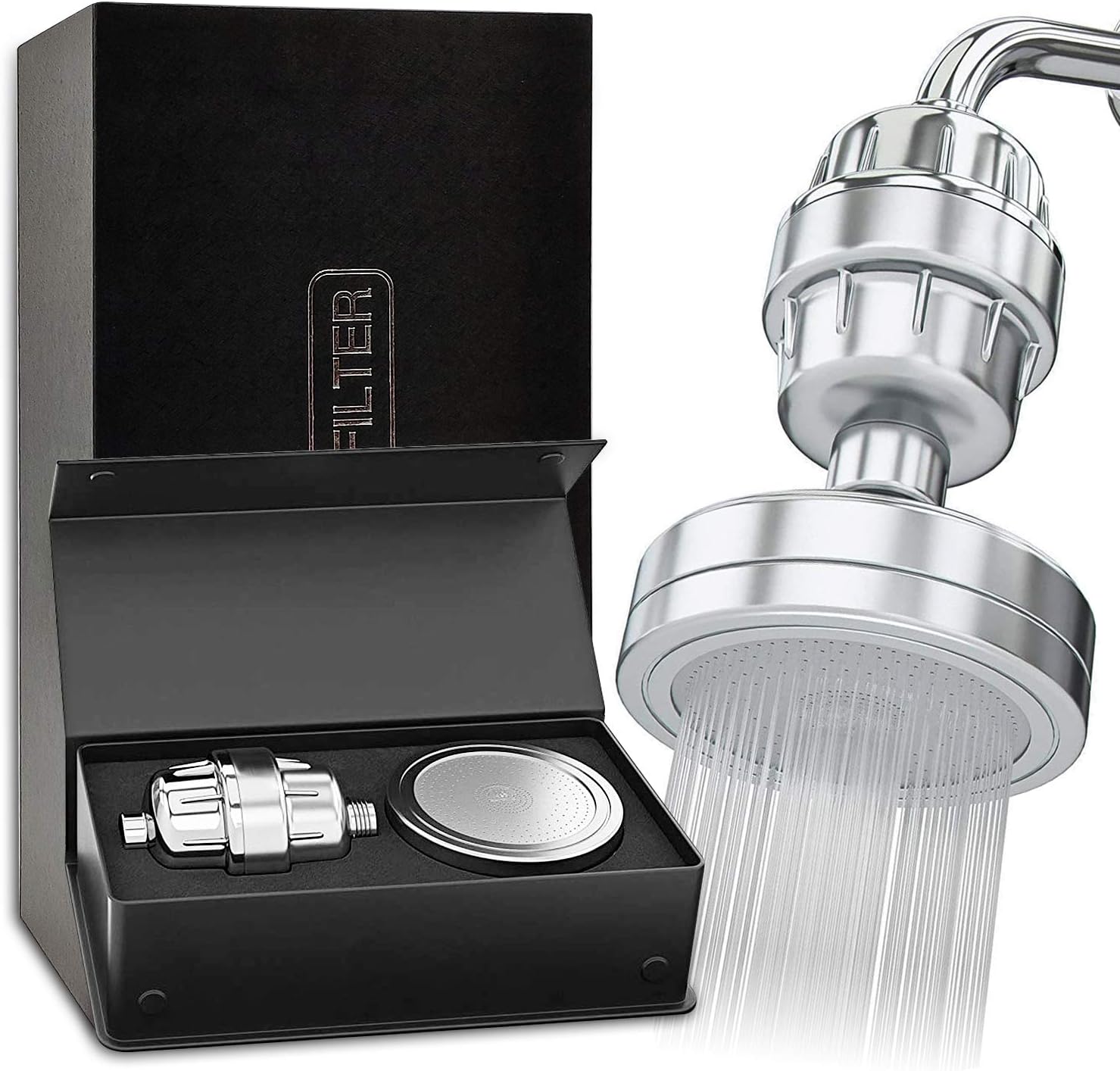 Shower Head Set,Multi-Stage Shower Filter for Hard Water,Reduce ...