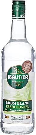 ISAUTIER Rhum Blanc Traditionnel 49 100 cl : Amazon.fr: Epicerie