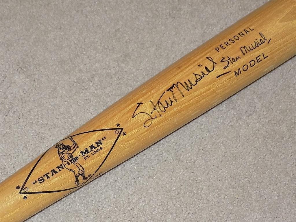 Stan Musial Signed Stan the Man Game Bat Cardinals PSA DNA HOF ...