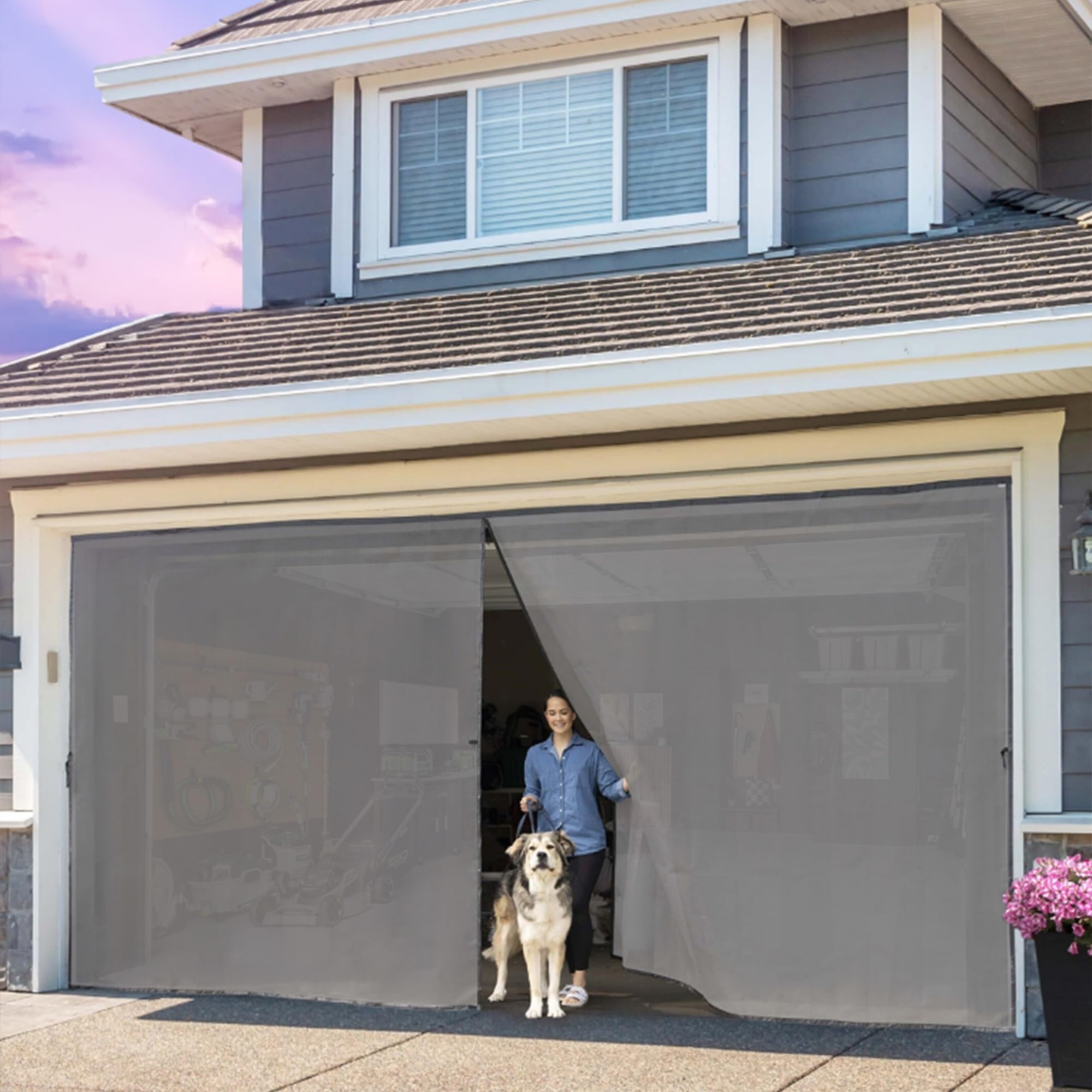 Magnetic Garage Door Screen 18x9ft and All Other Sizes - Easy and Fast ...