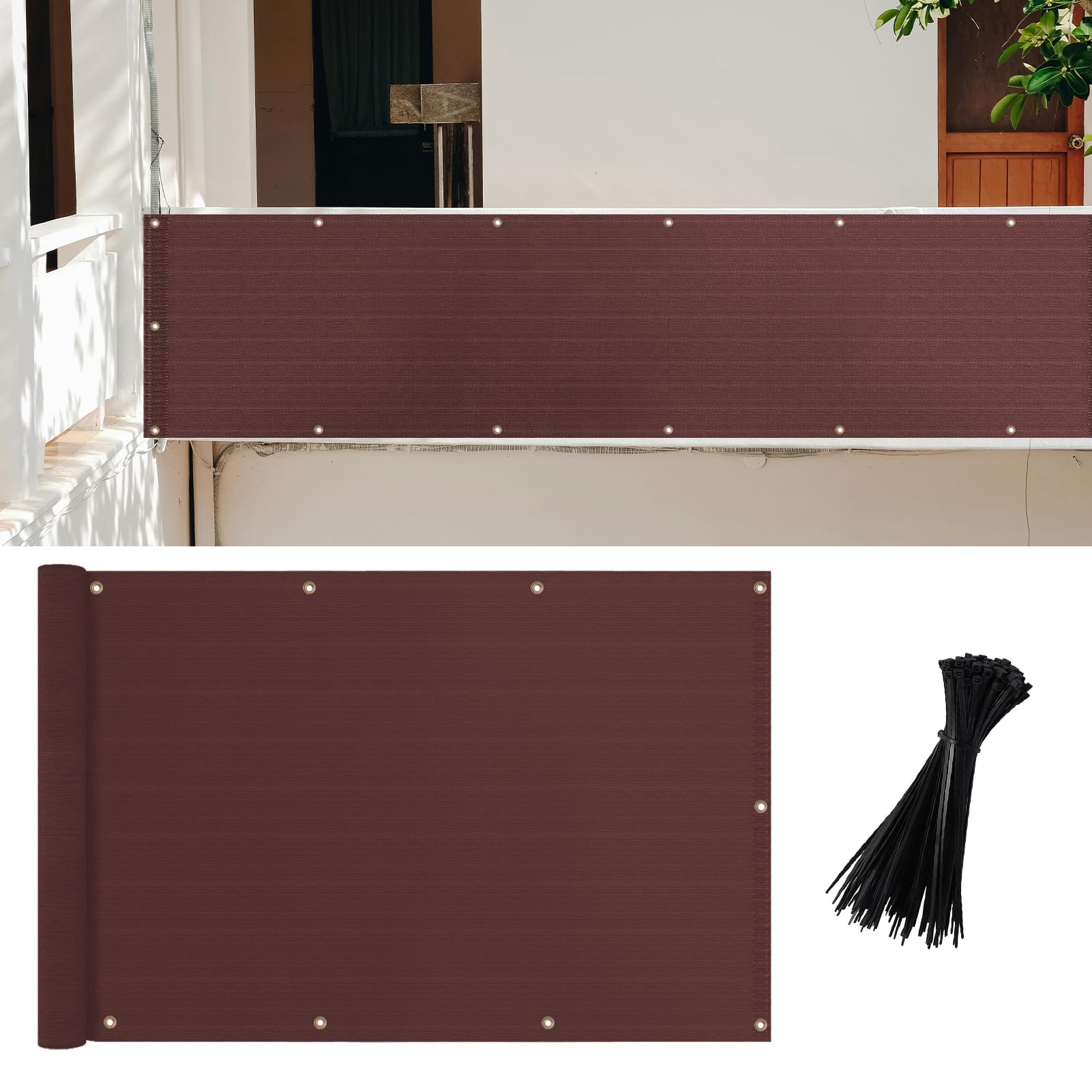 Amazon.com: Aosric Balcony Privacy Screen Apartment Privacy Screens for ...