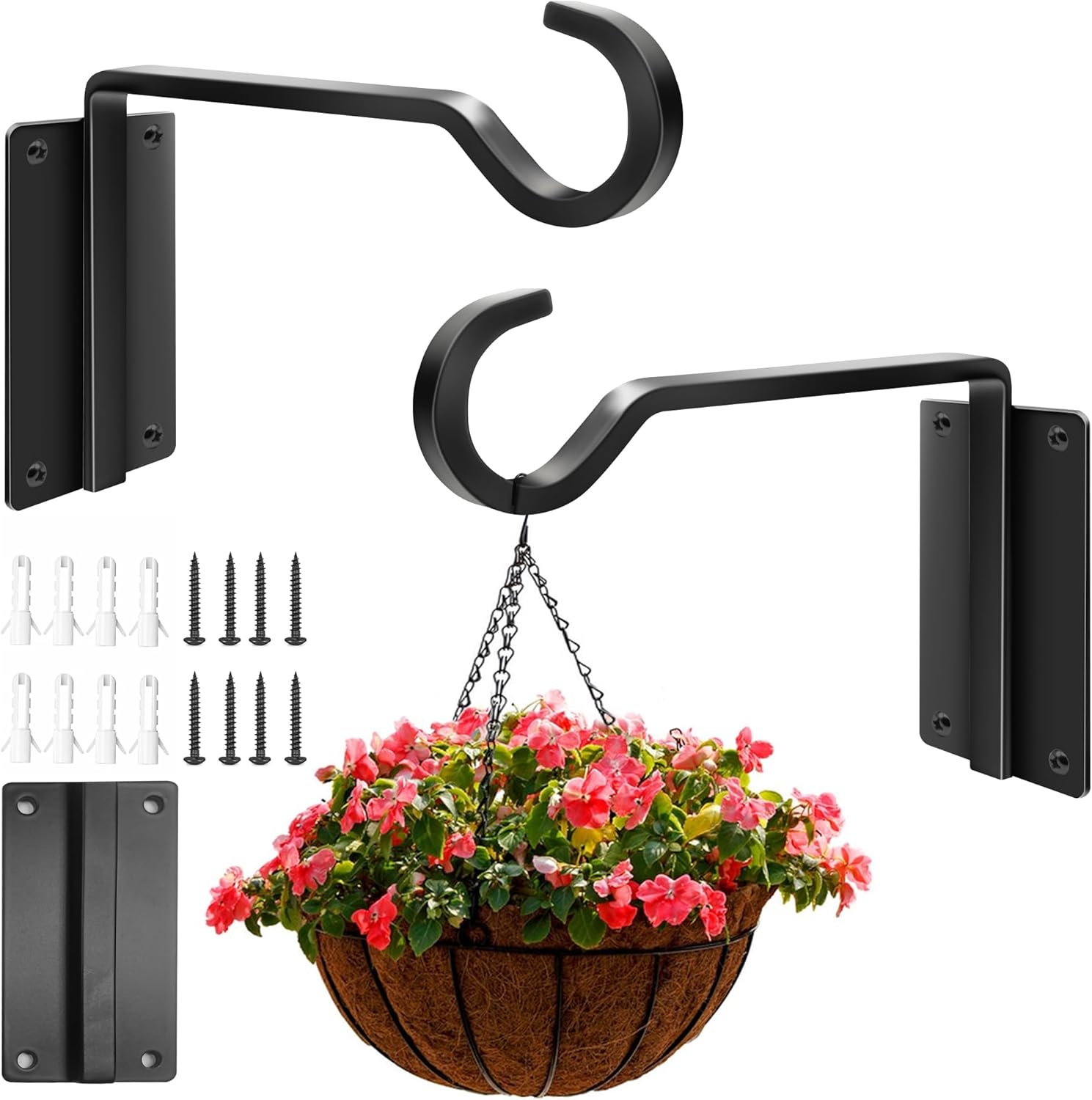 Amazon.com: BAERFO Plant Hanger Outdoor(6 Inch/2 Pack) Heavy Duty ...
