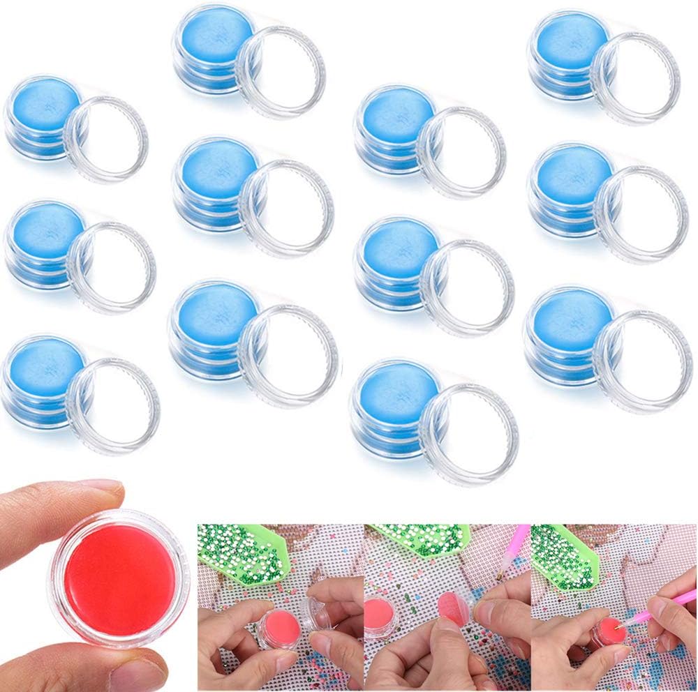 12 Pieces Diamond Painting Wax Storage Case Full Of Glue Clay Square 12-pieces-diamond-painting-wax-storage-case-full-of-glue-clay-square