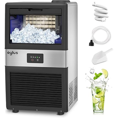 Amazon.com: KUPPET Commercial Ice Maker, Freestanding Automatic ...