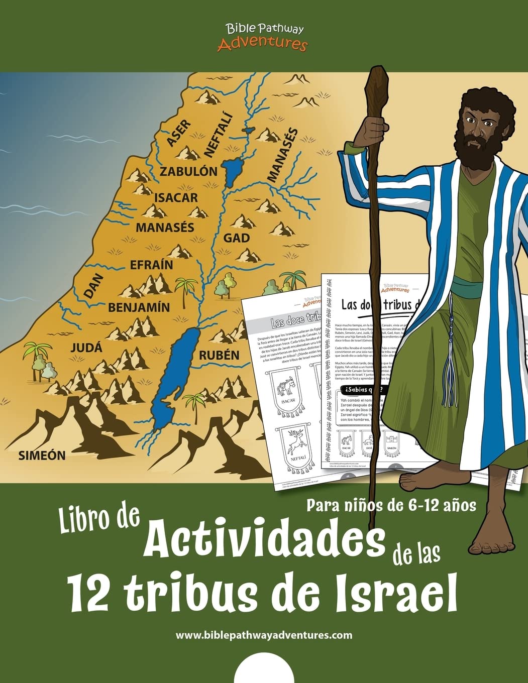 Libro de actividades de las 12 tribus de Israel: para niños de 6 a 12 ...