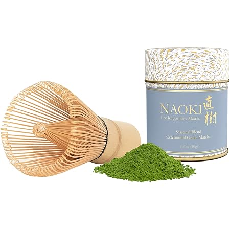 Amazon.com: Naoki Matcha Matcha Set Traditional Bamboo Whisk (Chasen ...