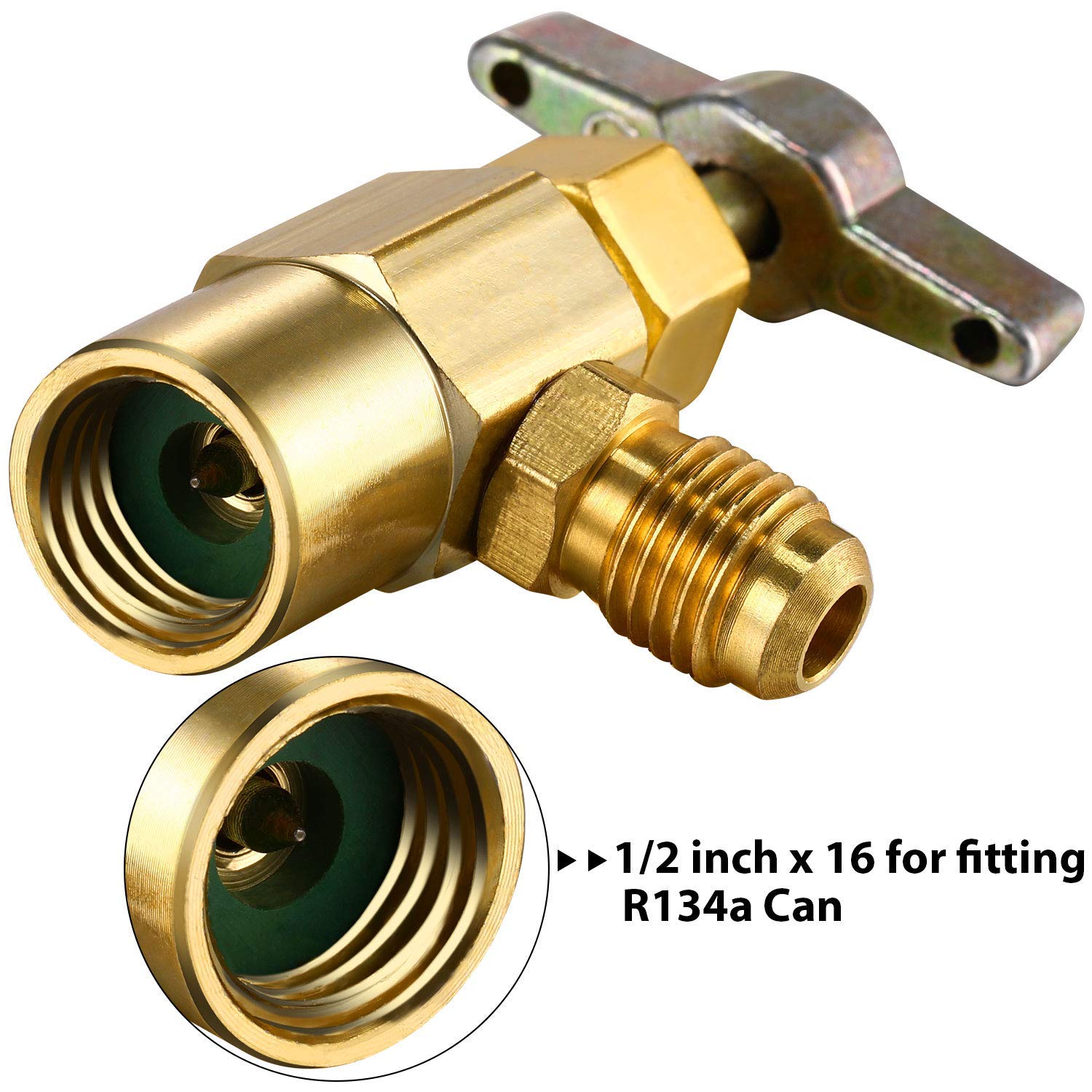 Snapklik.com : R134A Refrigerant Opening Valve 8401 Top Style Metal Can ...