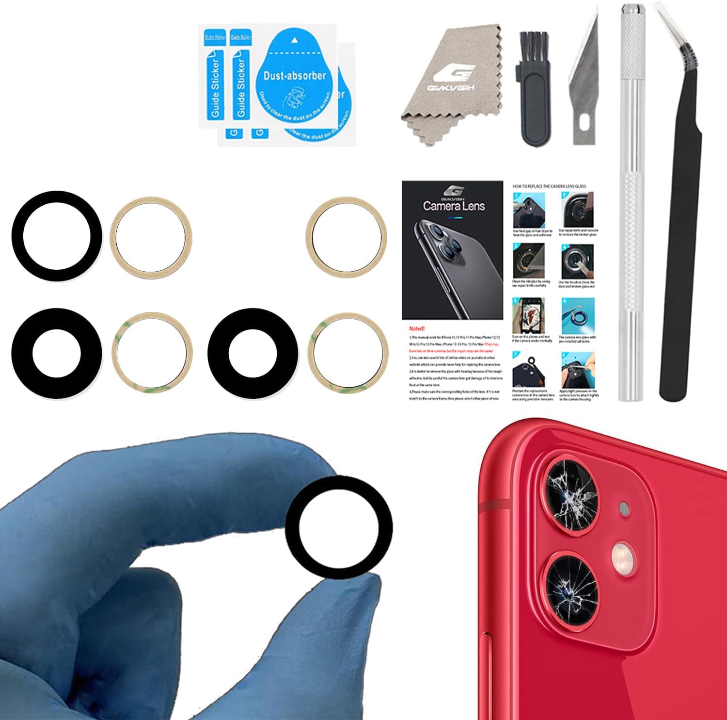 Iphone 13 Camera Lens Genuine IPhone XR Rear Camera Lens Glass ...