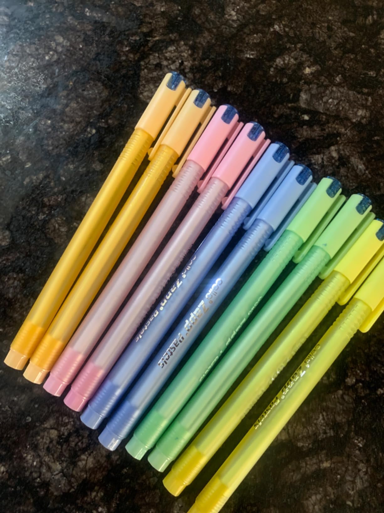 Cello Zapp Pastels Gel Pens| 10 Blue Gel pens| Gel Pens Set for ...